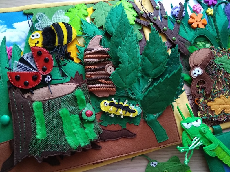 BUGS Quiet Book PDF Pattern & Tutorial DIY Quiet Book Pages - Etsy