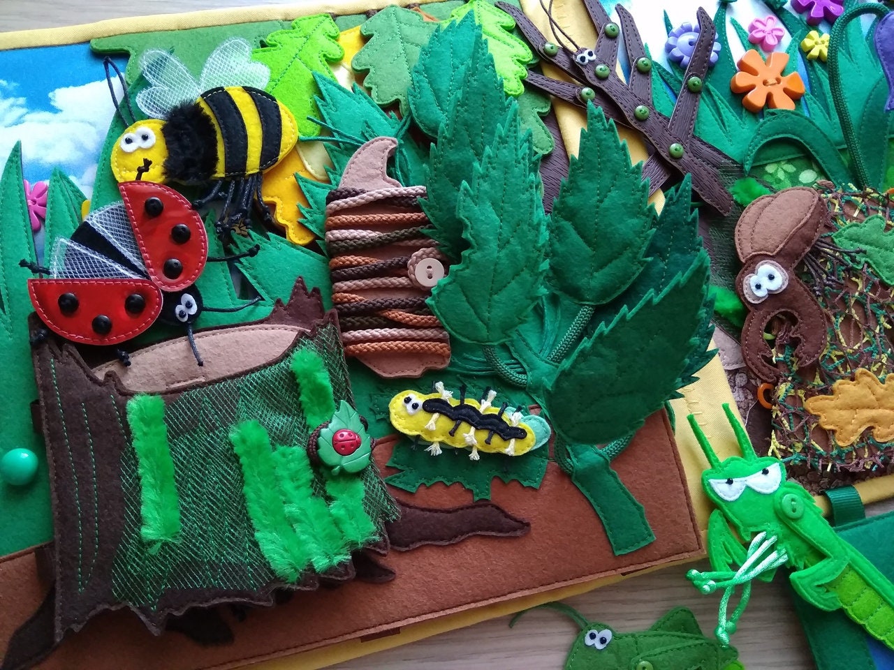BUGS Quiet Book PDF Pattern & Tutorial, DIY Quiet Book Pages, Busy Book ...