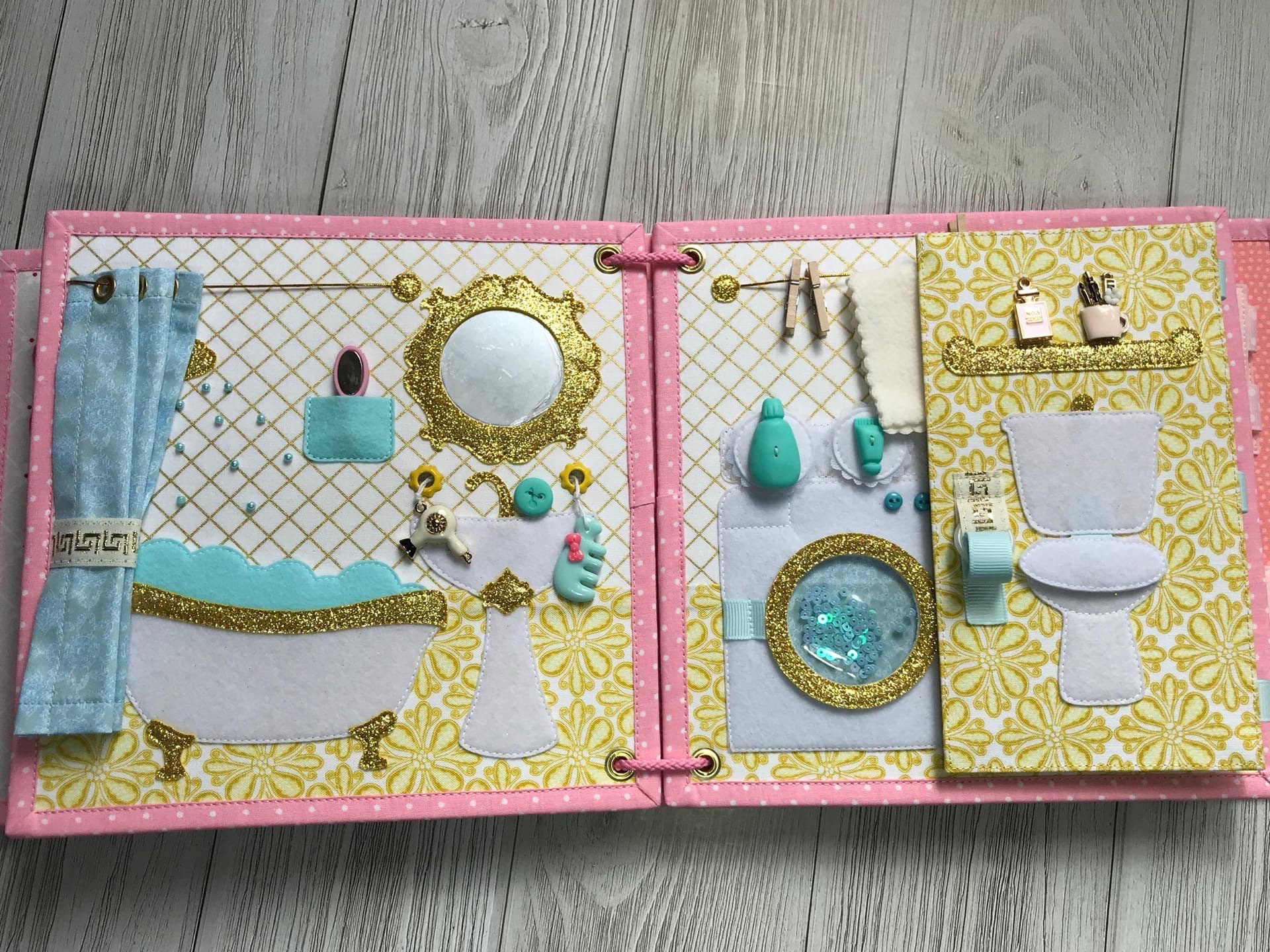 DOLLHOUSE Quiet Book PDF Pattern, Diy Quiet Book Pages, Busy Book ...
