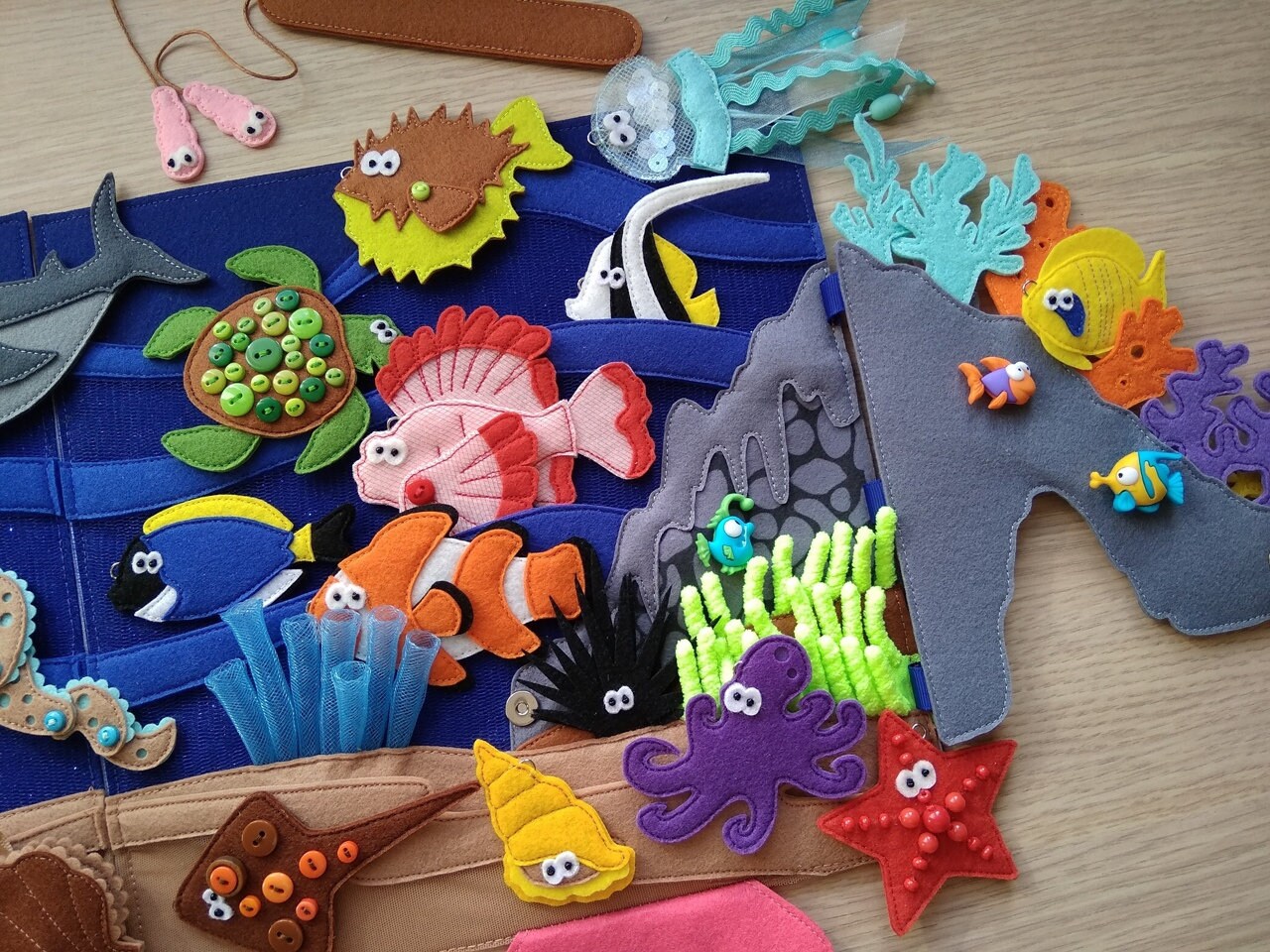 UNDER the SEA Montessori Book for Toddler With Magnetic - Etsy