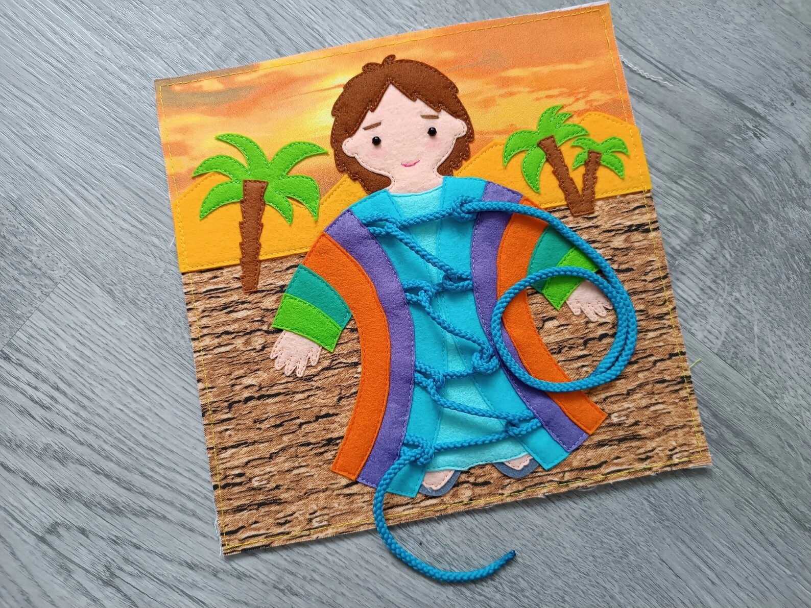 Joseph and the Coat of Many Colors, BIBLE STORIES Quiet Book Pattern ...