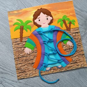 Joseph and the Coat of Many Colors, BIBLE STORIES Quiet Book Pattern ...