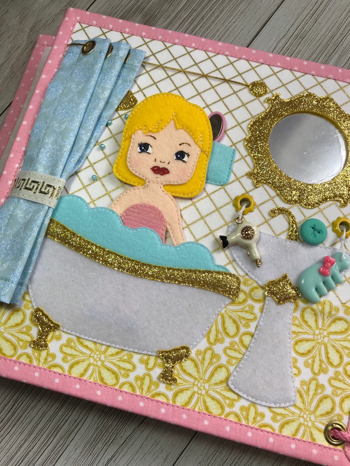 DOLLHOUSE Quiet Book PDF Pattern, Diy Quiet Book Pages, Busy Book ...
