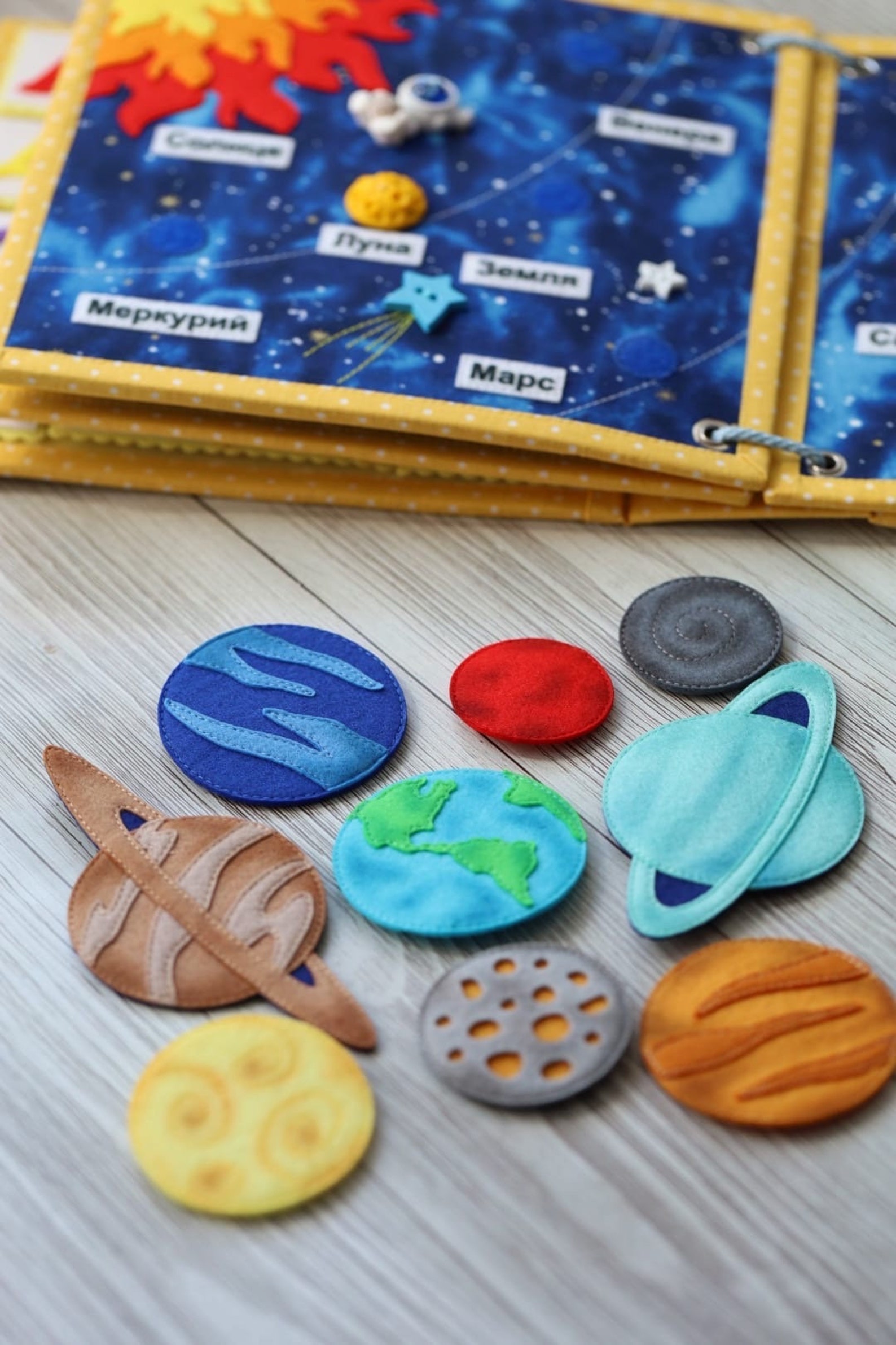 SOLAR SYSTEM Quiet Book Pattern Diy SPACE Quiet Book Pages - Etsy