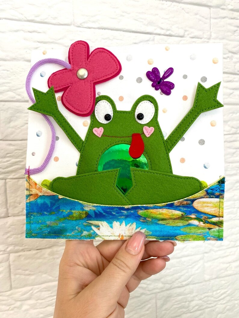 FUNNY FROG Quiet Book PDF Pattern Baby Book Pattern Diy - Etsy