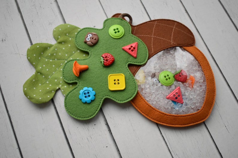 ACORN I Spy Bag PDF Pattern, DIY Acorn Felt Toy, Busy Bag, I Spy Game ...