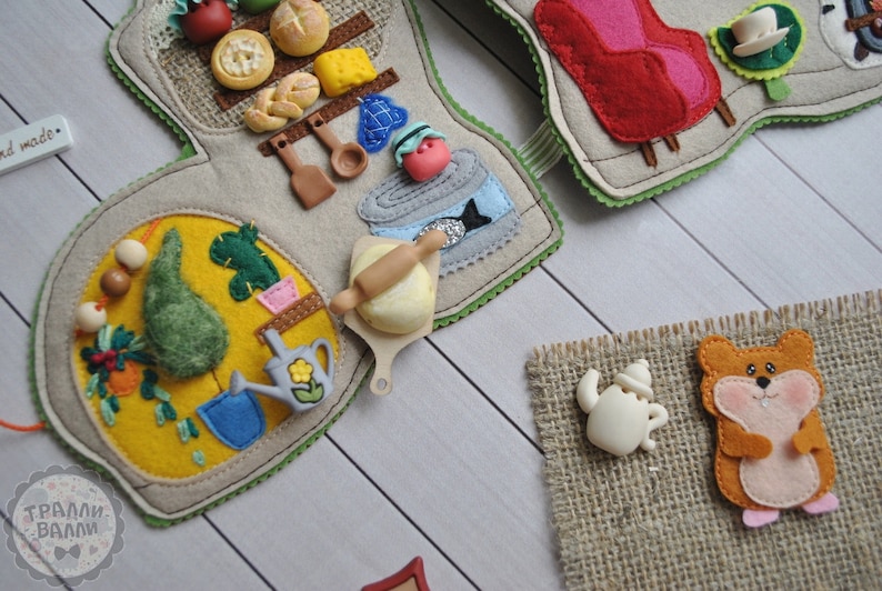 Quiet Book Pattern HAMSTER in the SHOE DIY Busy Book Pattern - Etsy