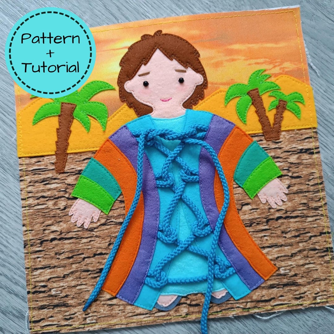 Joseph and the Coat of Many Colors, BIBLE STORIES Quiet Book Pattern ...
