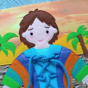 Joseph and the Coat of Many Colors, BIBLE STORIES Quiet Book Pattern ...