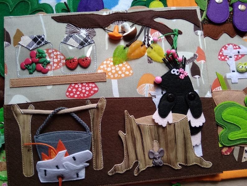 MOLE'S GARDEN Quiet Book PDF Pattern & Tutorial Diy Quiet - Etsy