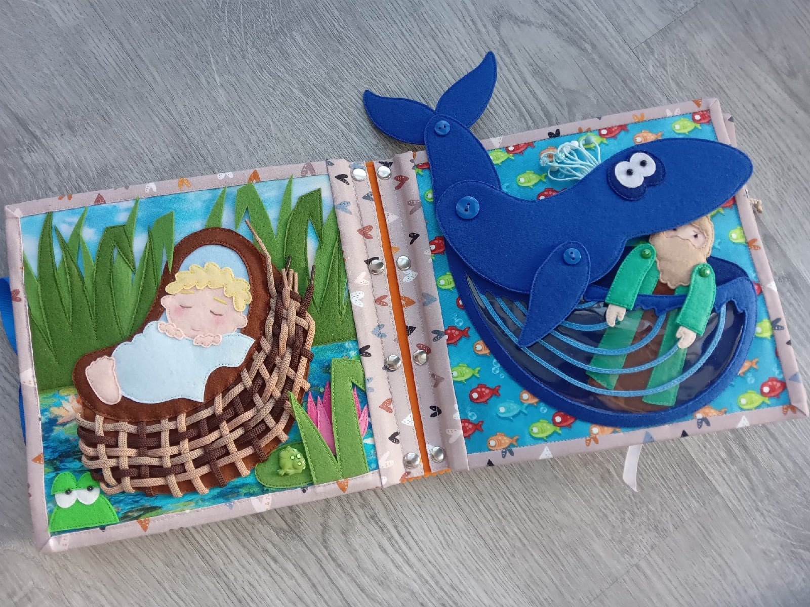 Baby Moses in a Basket Pattern BIBLE STORIES Quiet Book - Etsy