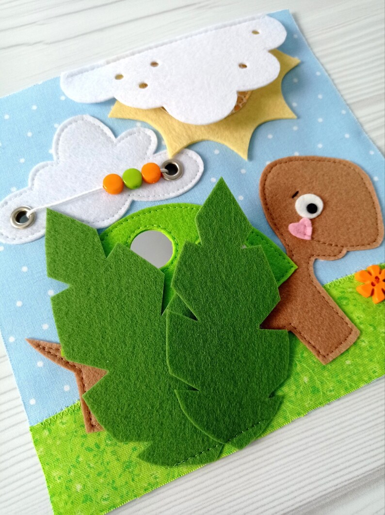 TURTLE Quiet Book Page PDF Pattern, Baby Book Pattern, Felt Book ...