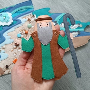 Moses Parting the Red Sea, BIBLE STORIES Quiet Book Pattern, Toddler ...