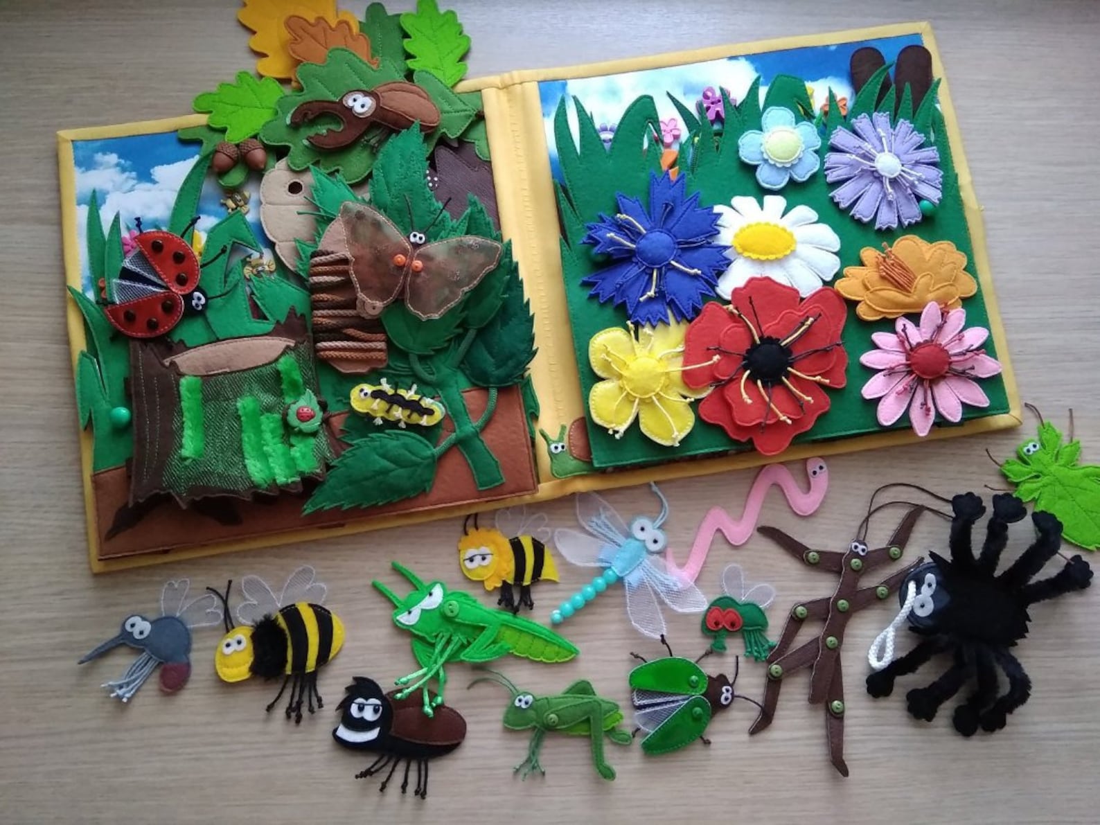 BUGS Quiet Book PDF Pattern & Tutorial DIY Quiet Book Pages - Etsy