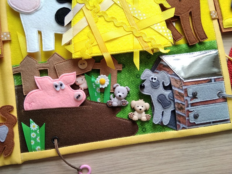 FARM Quiet Book PDF Pattern & Tutorial Diy Quiet Book Pages - Etsy