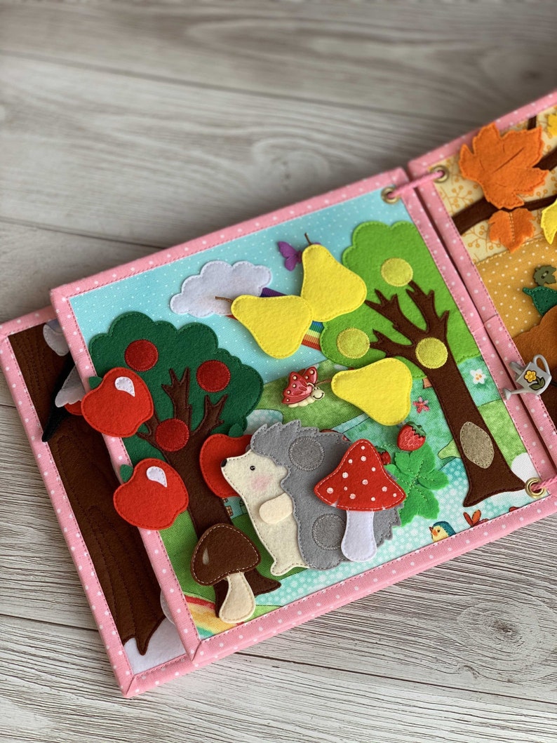 SEASONS Quiet Book PDF Pattern Diy Quiet Book Pages Busy - Etsy