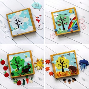 SEASONS Quiet Book PDF PATTERN for Toddlers, Busy Book Pdf Pattern, Diy ...