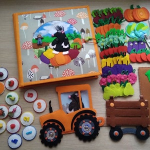 MOLE'S GARDEN Quiet Book PDF Pattern & Tutorial, Diy Quiet Book Pages, Busy Book Pattern, Soft ...