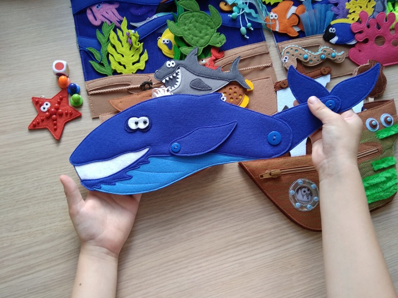 UNDER the SEA Montessori Book for Toddler With Magnetic - Etsy