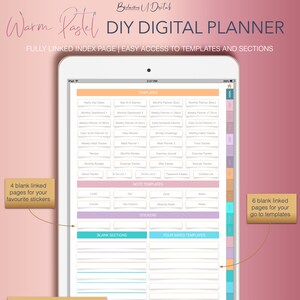 Pastel DIY Digital Planner by Bodaciousudigitals for Goodnotes, Xodo ...