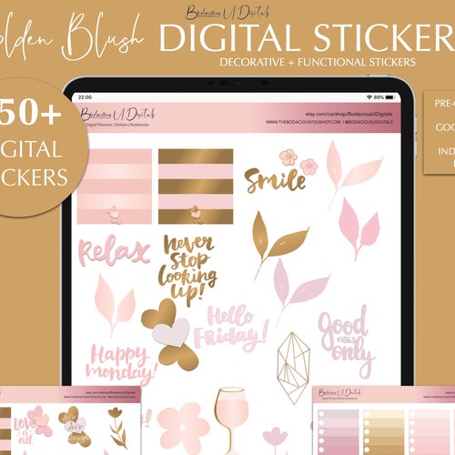Simple Luxury Digital Planner Stickers for Goodnotes Digital - Etsy Canada