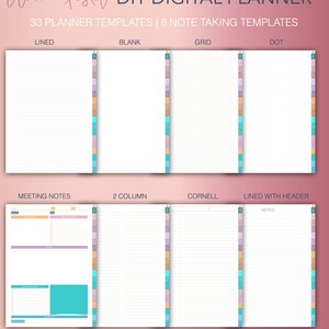 Pastel DIY Digital Planner by Bodaciousudigitals for Goodnotes, Xodo ...