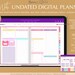Undated Onenote Digital Planner, Daily Layout With Health Trackers ...