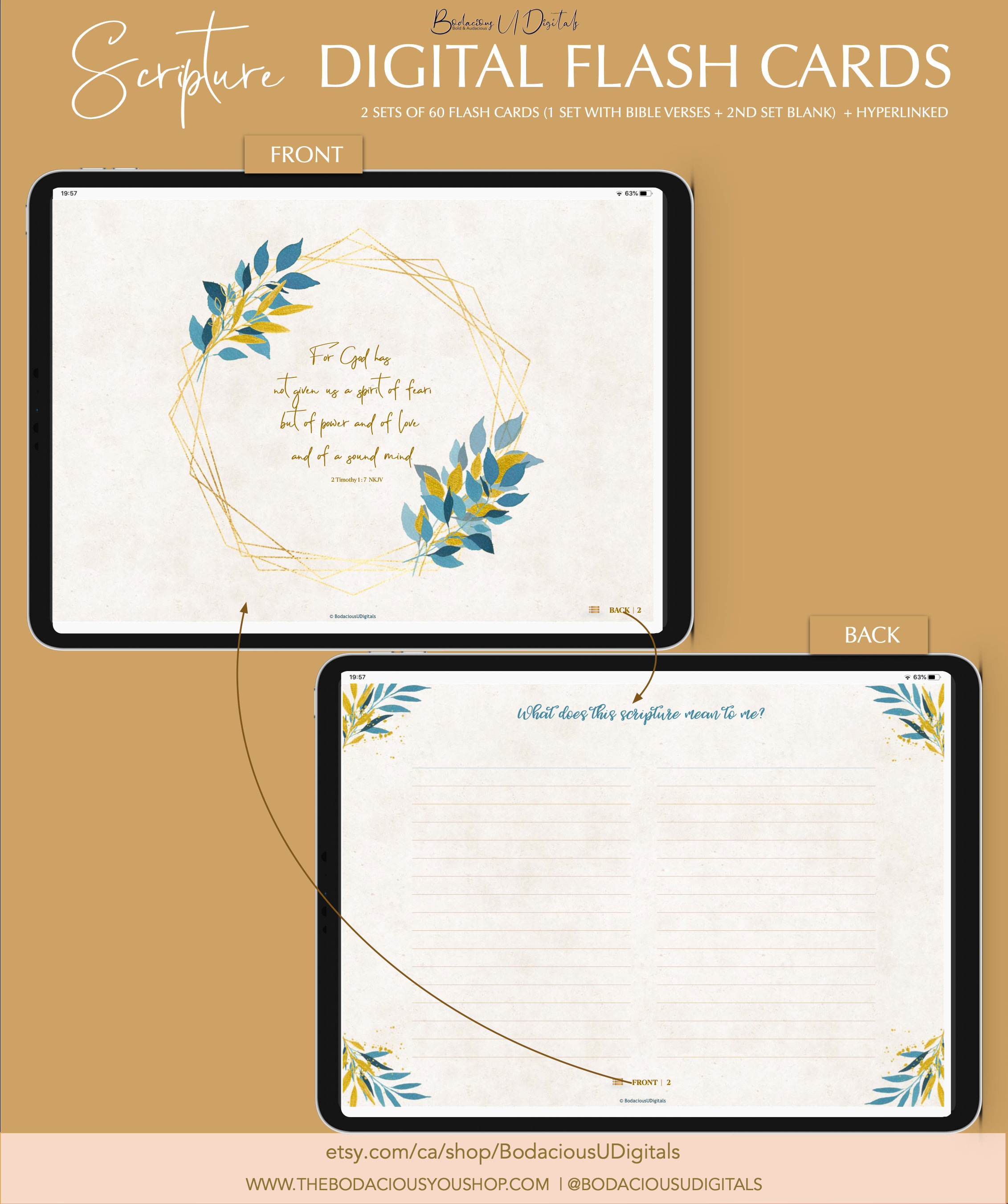 Digital Flash Cards, Memory Verse Cards, Scripture Cards, Bible Study ...