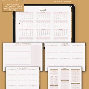 Undated Landscape Digital Planner for Goodnotes, Xodo, Notability, iPad ...