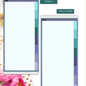 8 Subject Digital Phone Notebook, Goodnotes Digital Notepad, Digital ...