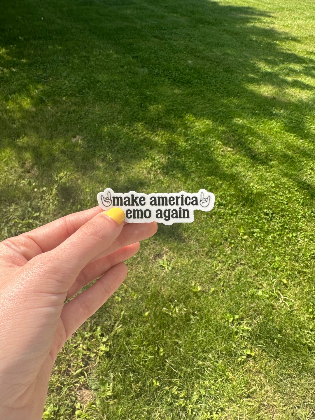 Make America Emo Again Sticker | Laptop Decal | Water Bottle Decal ...