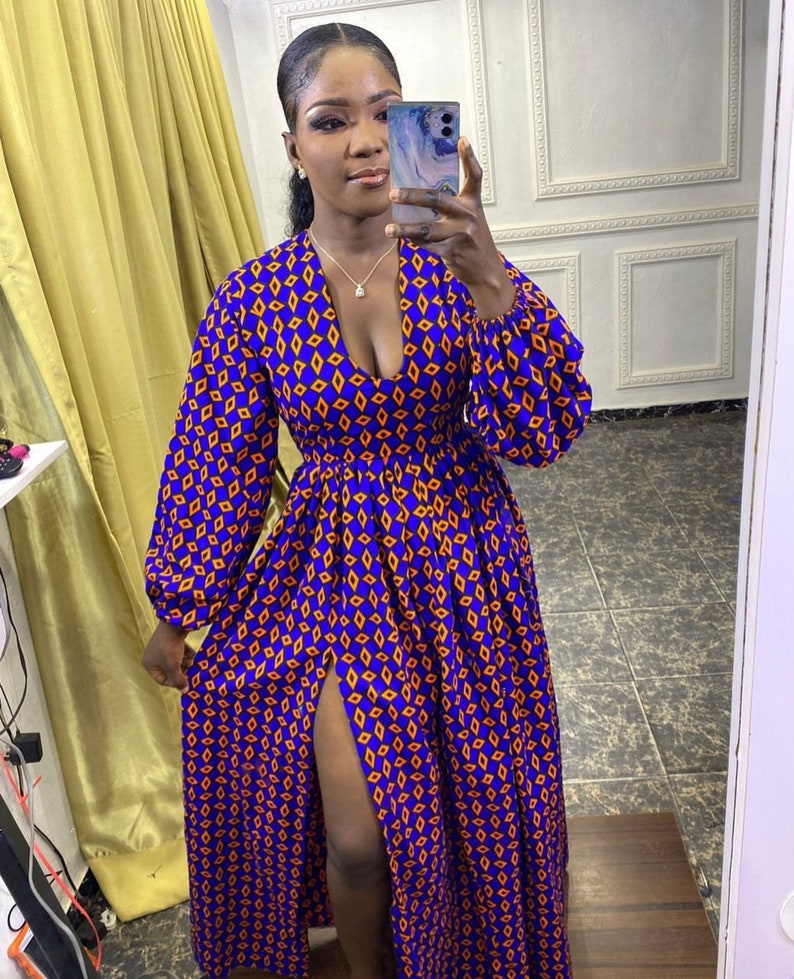 African Print Infinity Maxi Dress Infinity Dress African - Etsy