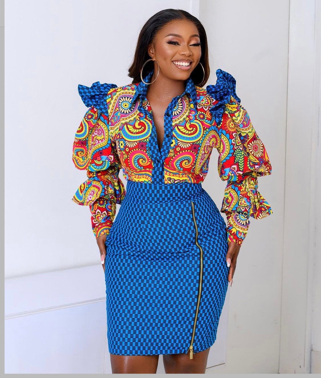 African Dress for Women, African Clothing, African Print Dress, Ankara ...