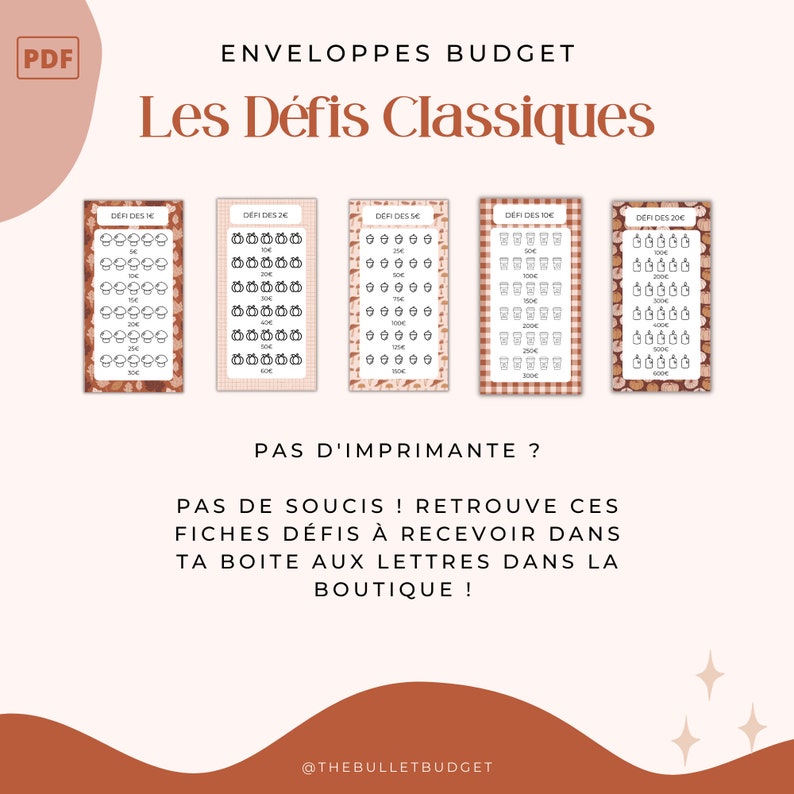 PDF 5 Défis Enveloppes Budget A6 l à IMPRIMER et/ou PLASTIFIER - Etsy ...