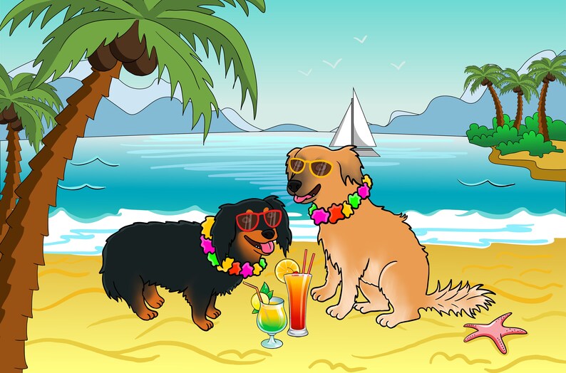 Custom Simpsons Pet Portrait Custom Edits Add a Cartoonized | Etsy