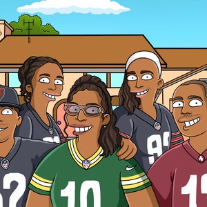 Simpsons Portrait, Simpsonize Yourself, Cartoon Portrait, Custom ...