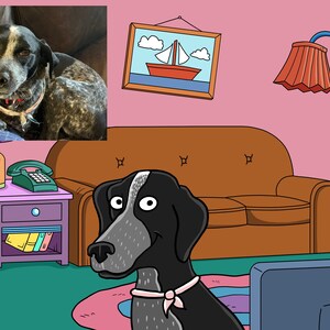 Custom Simpsons Pet Portrait, Custom Edits, Add a Cartoonized Pet ...