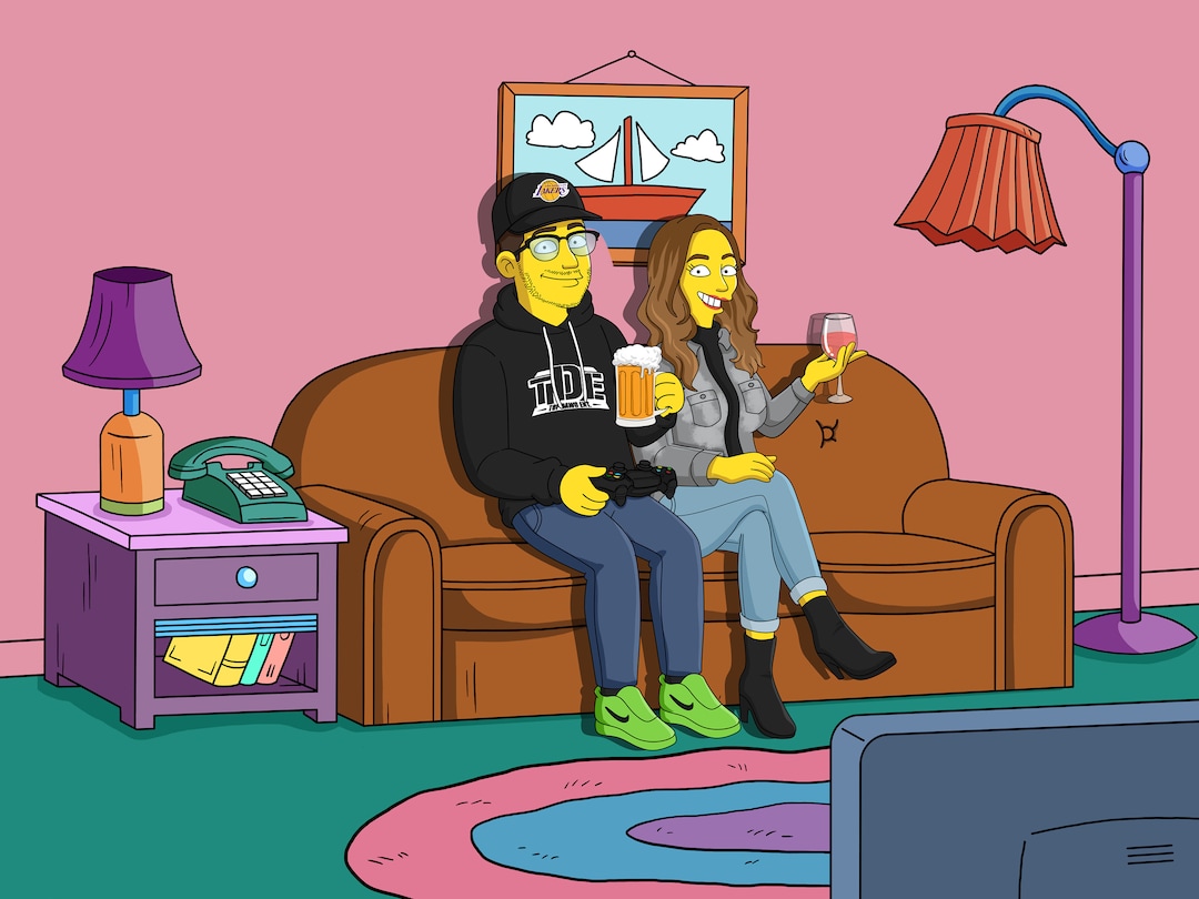 Cartoon Portrait: Custom Simpsons Family Portrait, Get Your Family ...