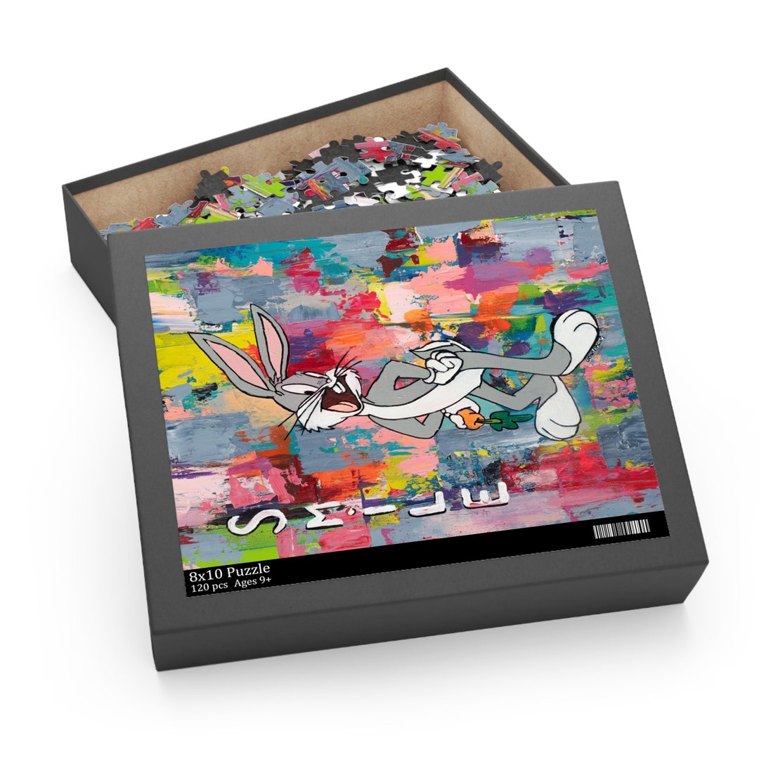 Bugs Bunny Puzzle 120, 252, 500-piece, Animal Puzzle, Cartoon Street ...