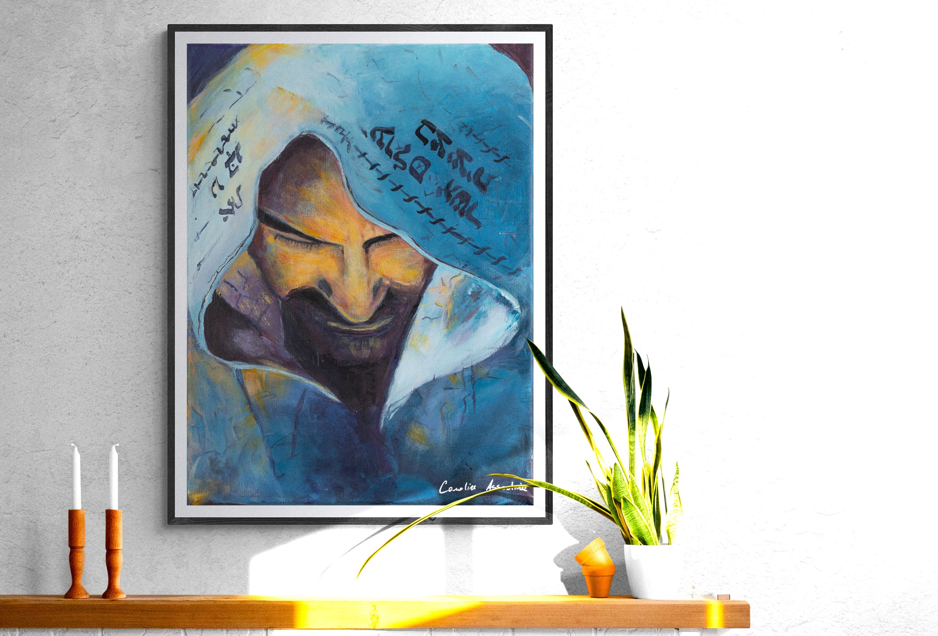 Jewish Man Praying Painting