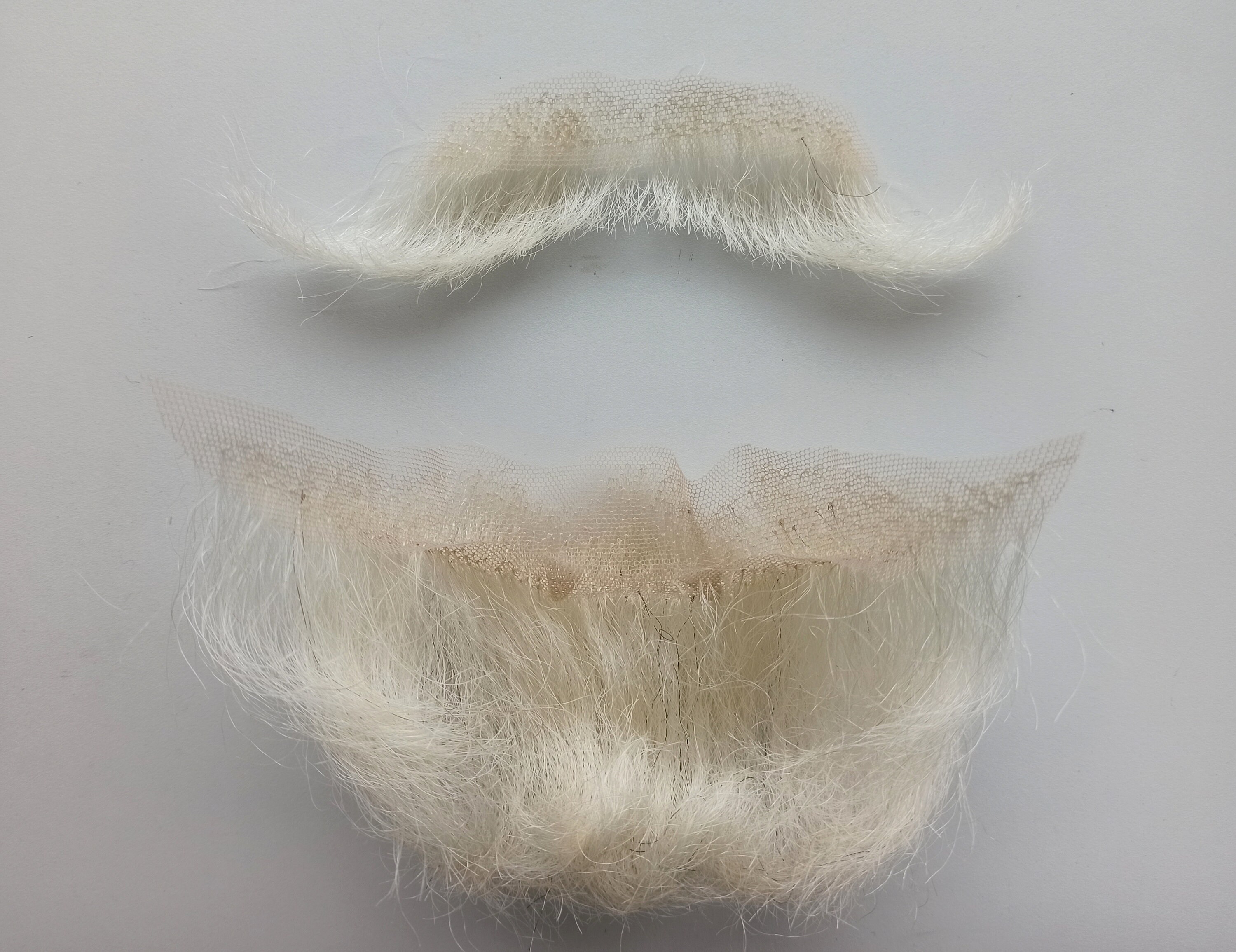 Fake Realistic Gray Beard With Mustache, Theater Costume Accessory ...