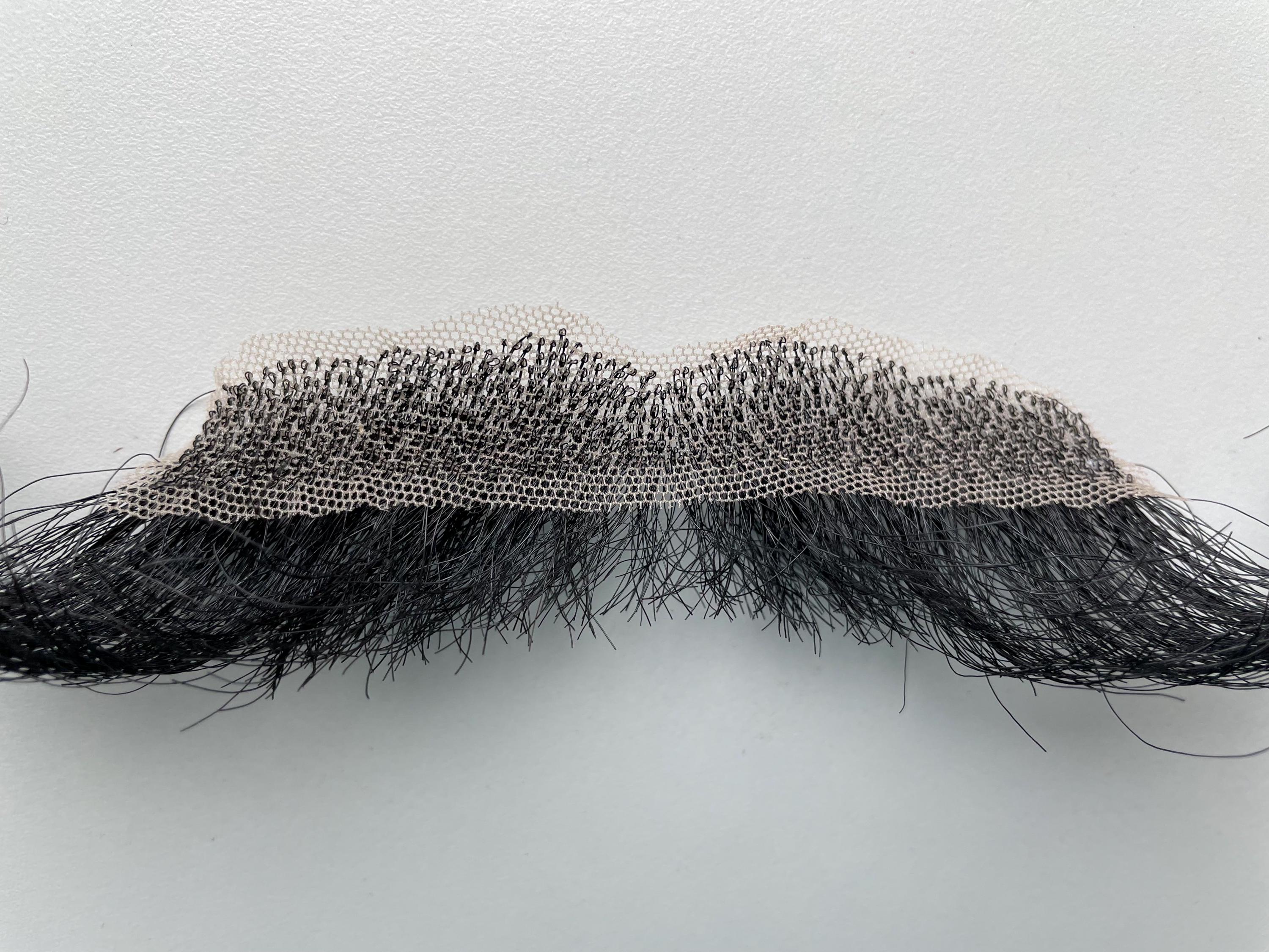 Realistic Black Mustache, Fake Mustache, Natural Buffalo Hair ...