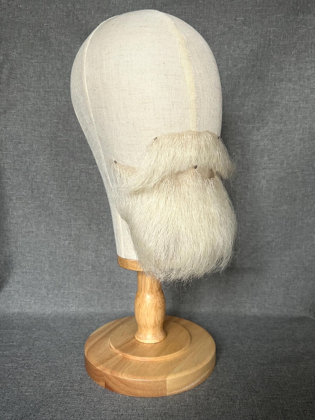 Fake Realistic Gray Beard With Mustache, Theater Costume Accessory ...
