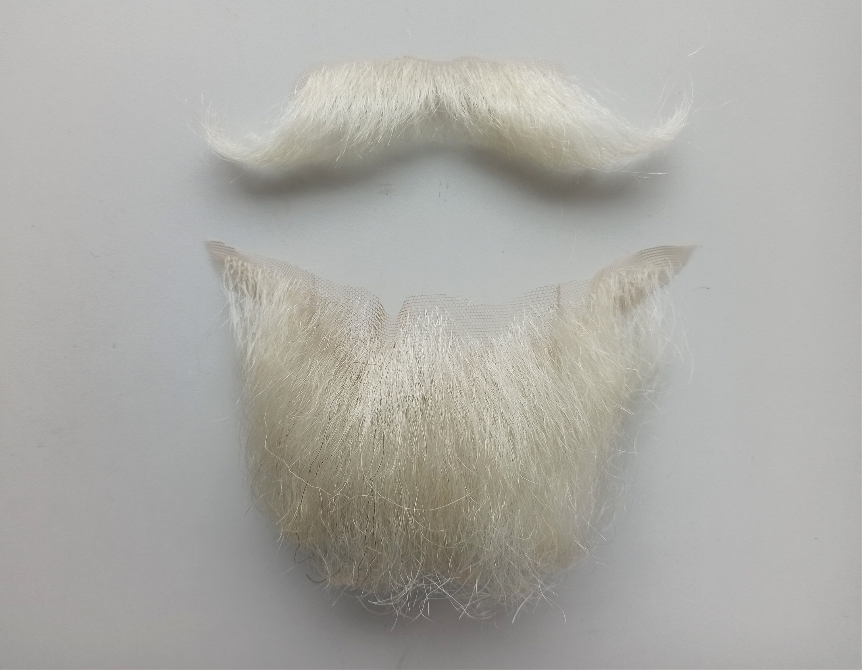 Fake Realistic Gray Beard With Mustache, Theater Costume Accessory ...