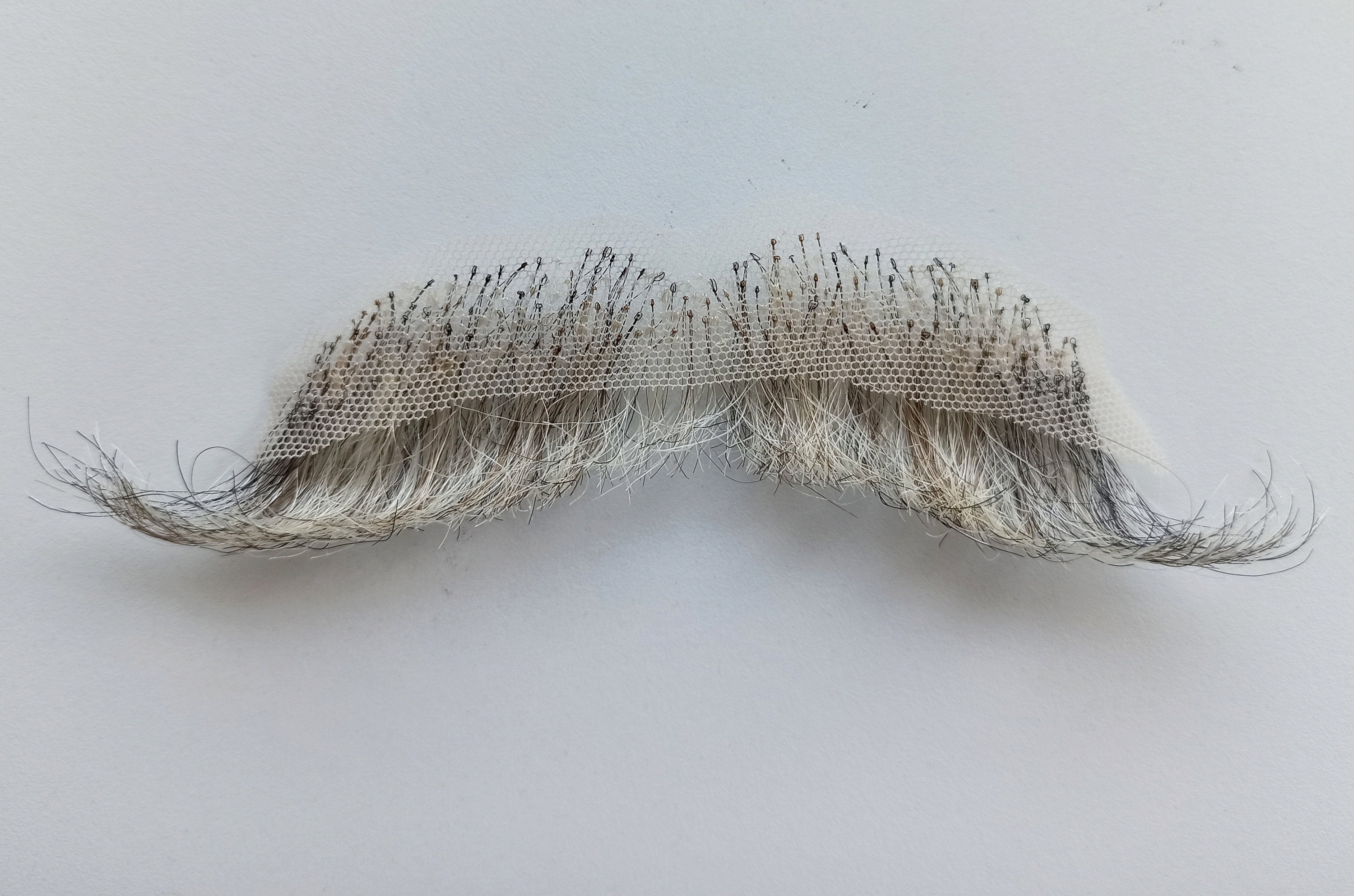 Fake Gray Realistic Mustache Facial Hair Natural Hair - Etsy