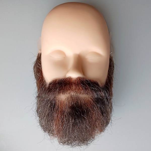 Realistic Fake Beard Brown - Etsy