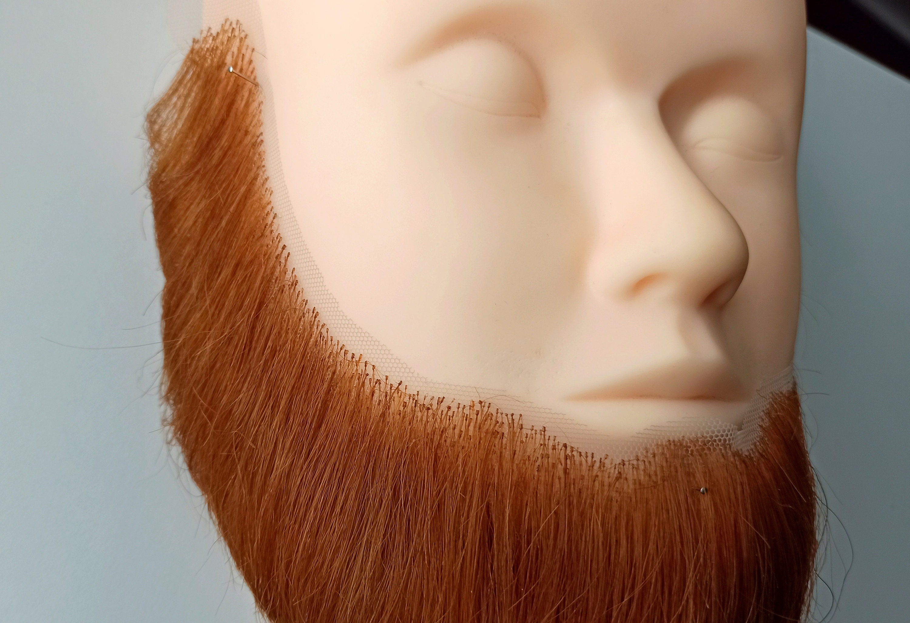 Fake Realistic Red Beard From Natural High Quality Hair - Etsy