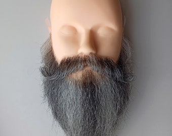 Fake Realistic Gray Mustache and Beard, Old Man Image, High Quality ...