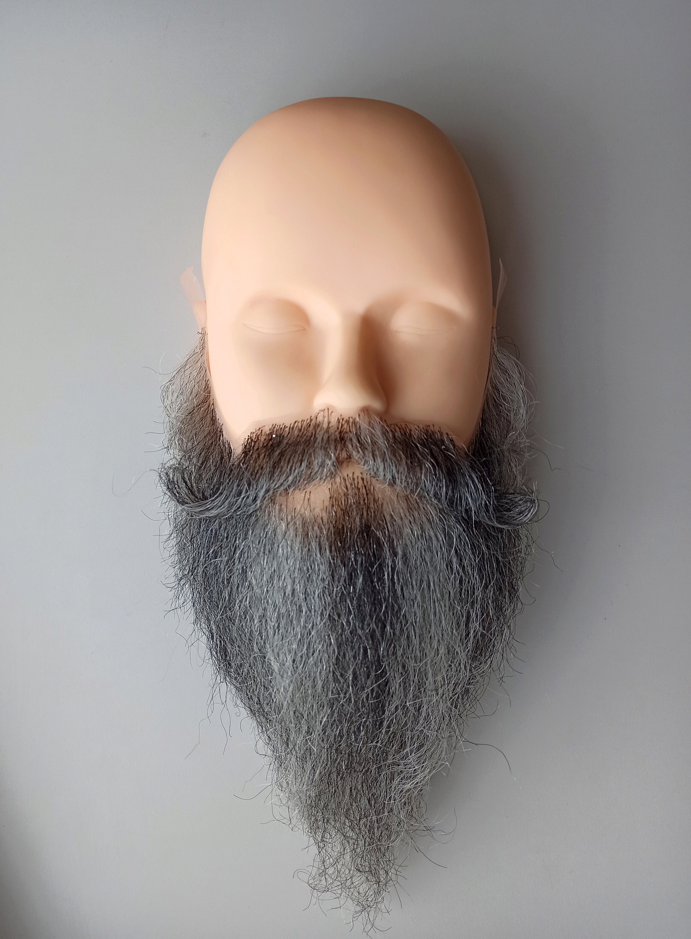 Fake Realistic Gray Beard, High Quality Handmade Costume Accessory - Etsy