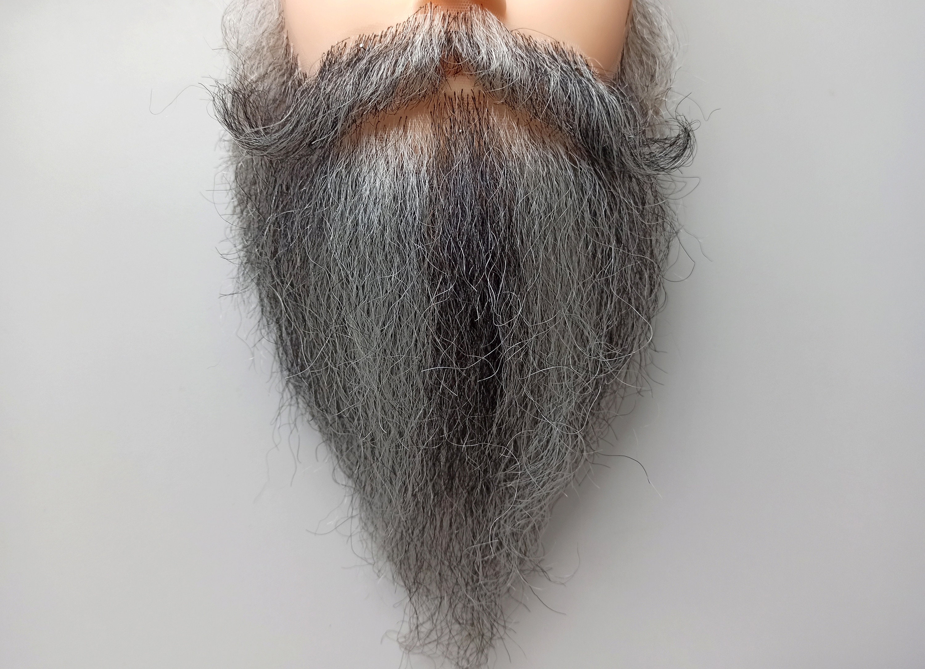 Fake Realistic Gray Beard, High Quality Handmade Costume Accessory - Etsy